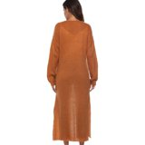 Women Full Length Thick Maxi Cardigan Duster Long Sleeve Open Front ...
