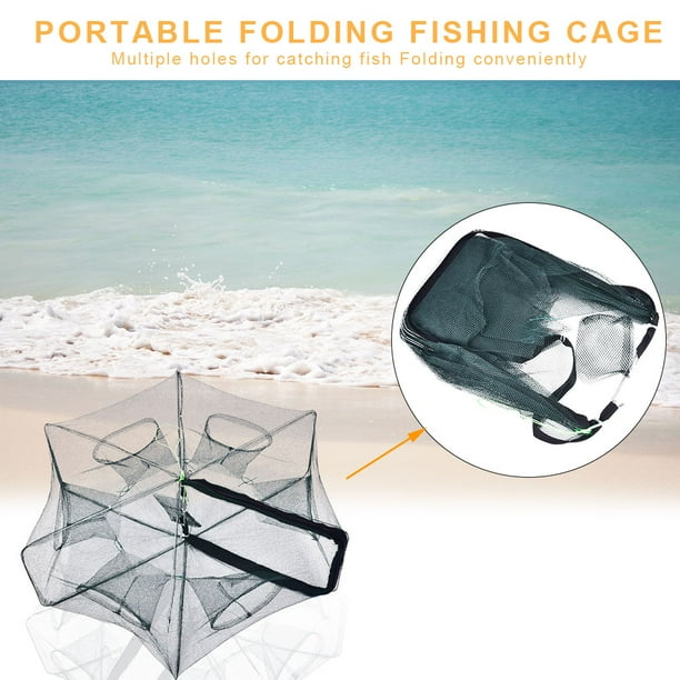 Red de pesca, cangrejo plegable, camarones, peces, camarones, red de ...