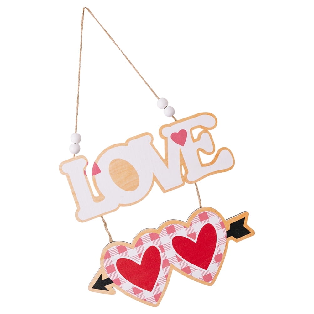 Letrero de madera para puerta de San Valentín Letrero de San Valentín ...