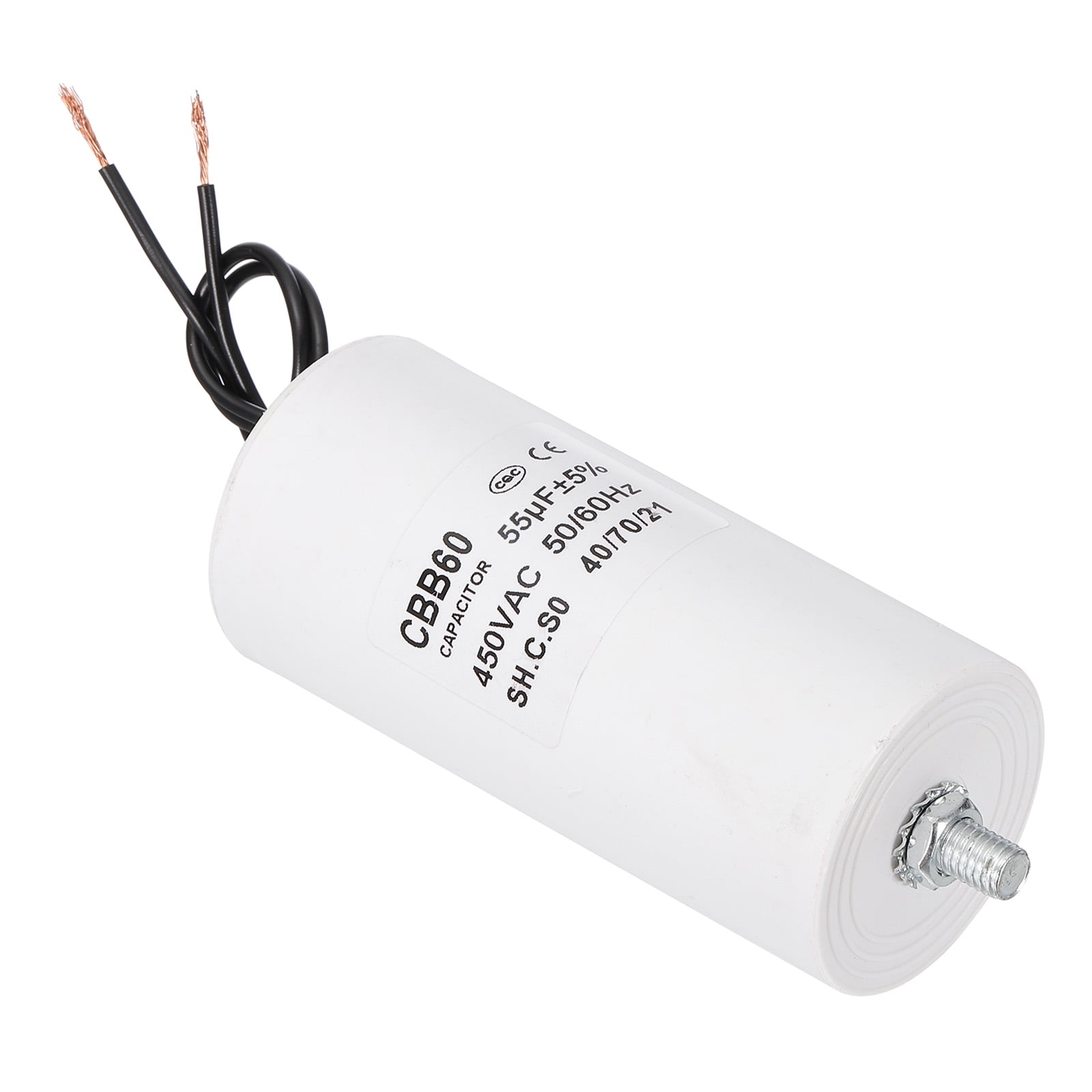 Click here for Uxcell Cbb60 55uf Running Capacitor  Ac 450v 2 Wir... prices