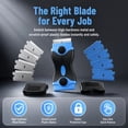 2 Pack Double-Edged Razor Blade Scraper Set with 10 Metal & 20 Plastic ...