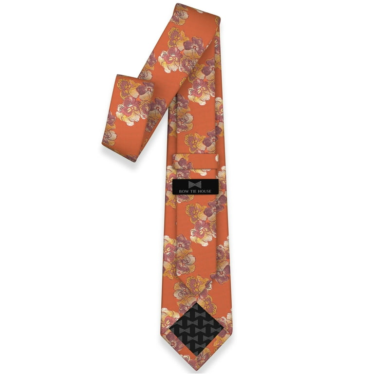 Bison Print Skinny Tie Men's Bison Print Necktie 57x3.1 Inch - Skinny ...