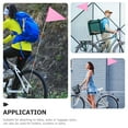 RENACLIPY Flags with Fiberglass Poles, 2 Sets for Bike Safety and ...