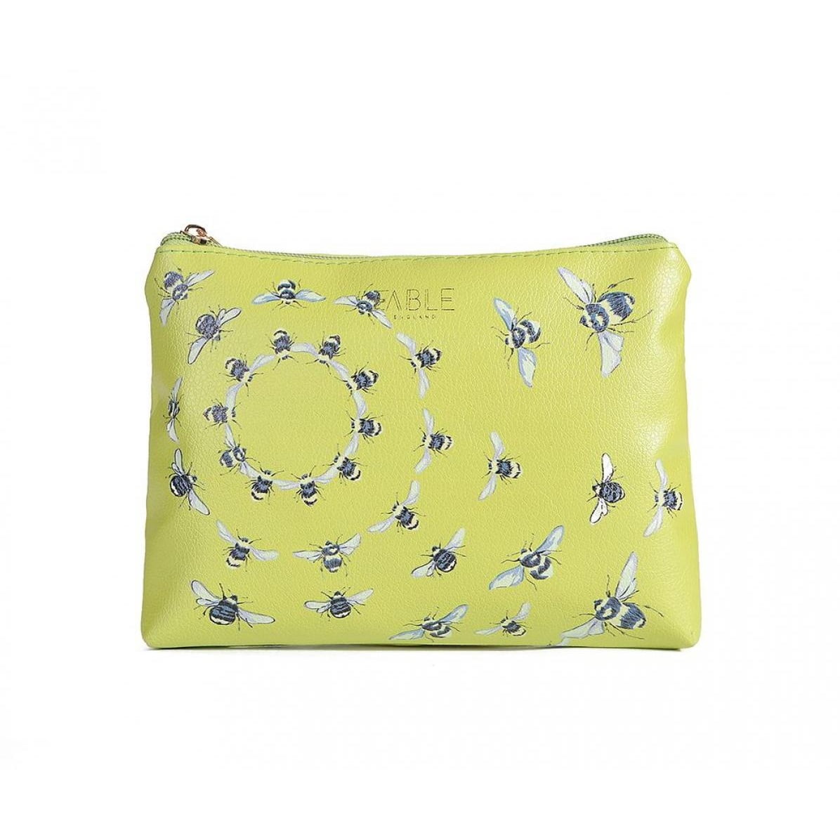 Fable Womens Vintage Bee Print Flat Makeup Bag | Walmart Canada