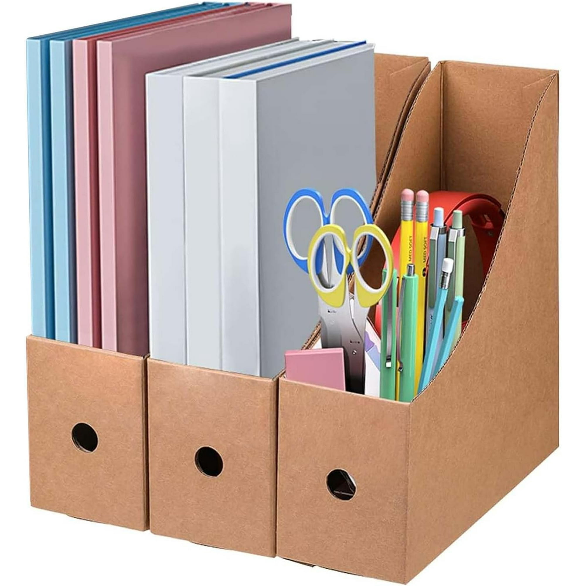 Click here for Nielieping 3 Pack Cardboard Magazine Holder  A4 Ma... prices