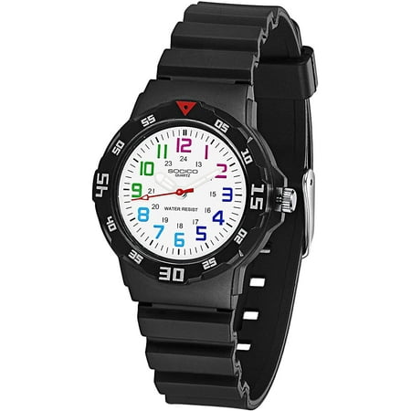 Children Analog Watch Waterproof Time Teaching Boys Girls Watch Soft ...