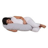 Snoogle Mini Chic Jersey Compact Side Sleeper Pregnancy Pillow ...