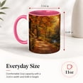 Autumn Forest Path Coffee Mug, Cozy Nature Mug, Fall Birthday ...