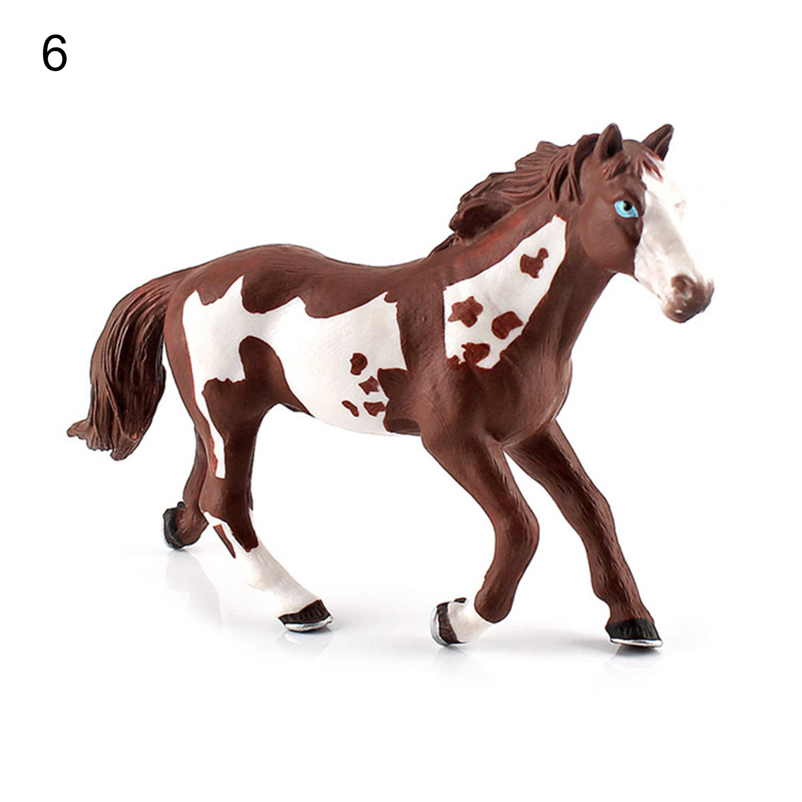 HEVIRGO Miniature Horses Toy Detailed Texture High Simulation ...