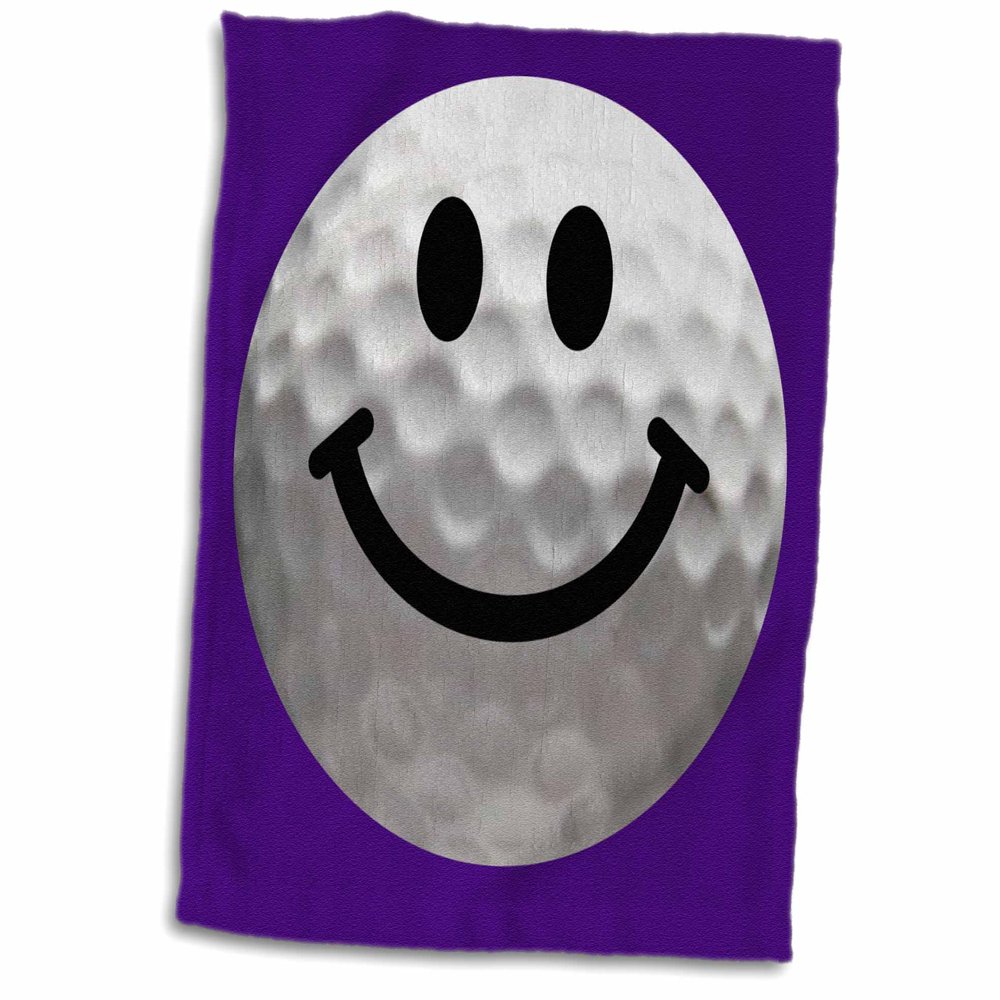 3dRose Smiley face golf ball - Happy white golfball - Golfer gift ...