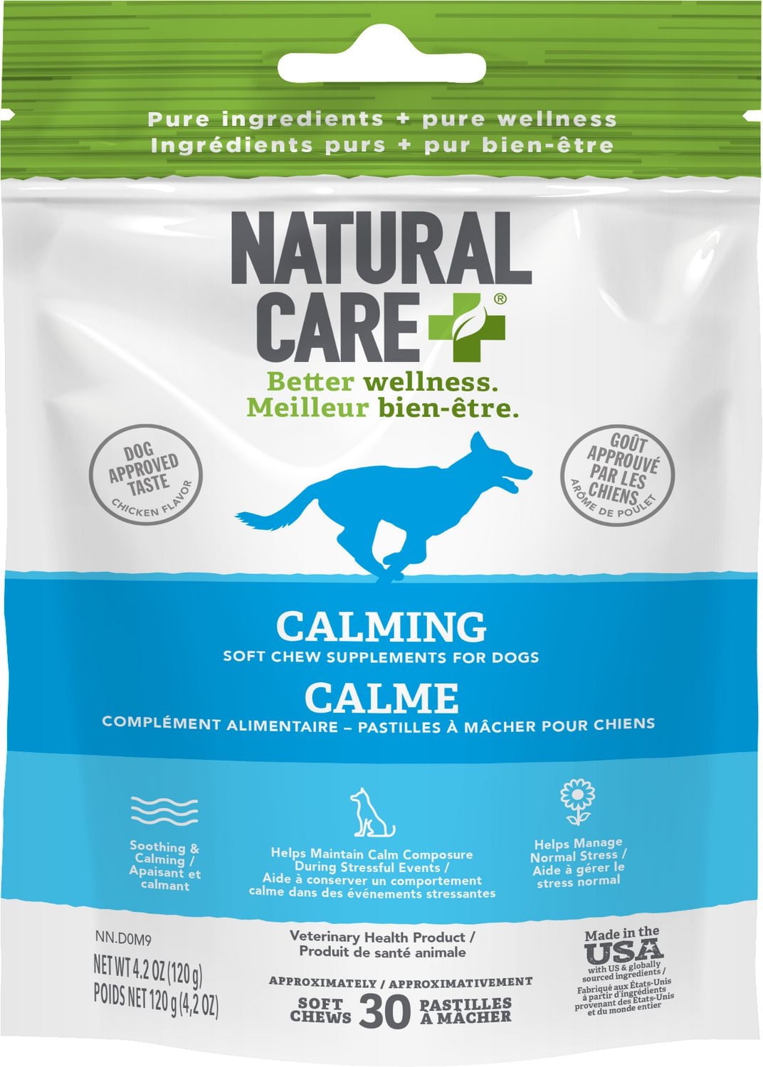Natural Care Calming Chicken Daily Chews Dog Supplement, 30 Chews ...