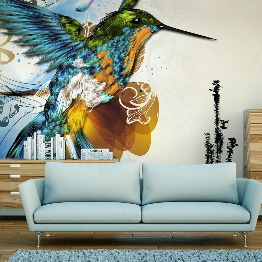 Tiptophomedecor Animal Wallpaper Wall Mural - Marvelous Bird - Walmart.com
