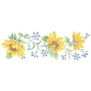 1.5 inch Floral Border Wall Stencil SKU #215A by Designer Stencils ...