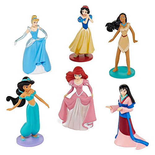 Collection Disney Princess 6 Piece pc Figurine Playset Jasmine Ariel ...