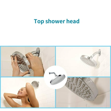 Huge Flow Shower Head Shower Booster Full Electroplating Shower Head ...