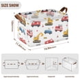 Cartoon Vehicles Collapsible Storage Bin Open Home Shelf Basket Water ...