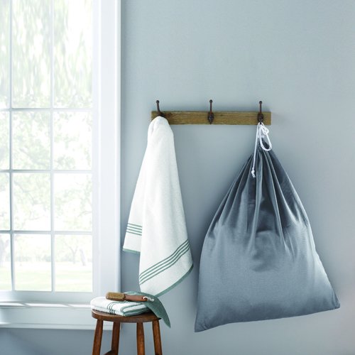 Mainstays Grey Flannel Drawstring Canvas Laundry Bag - Walmart.com
