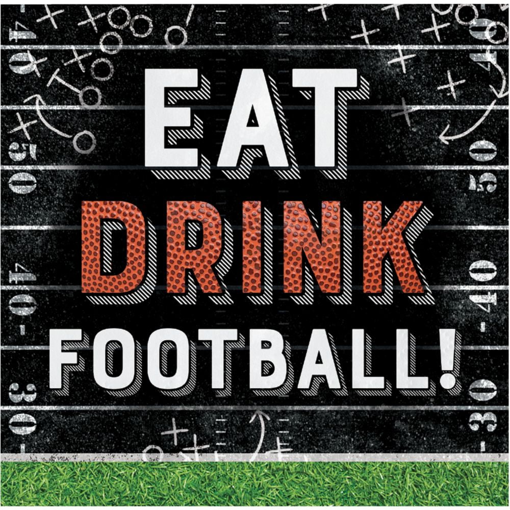 Football Kick Off Paper Beverage Napkins 16 Per Pack - Walmart.com