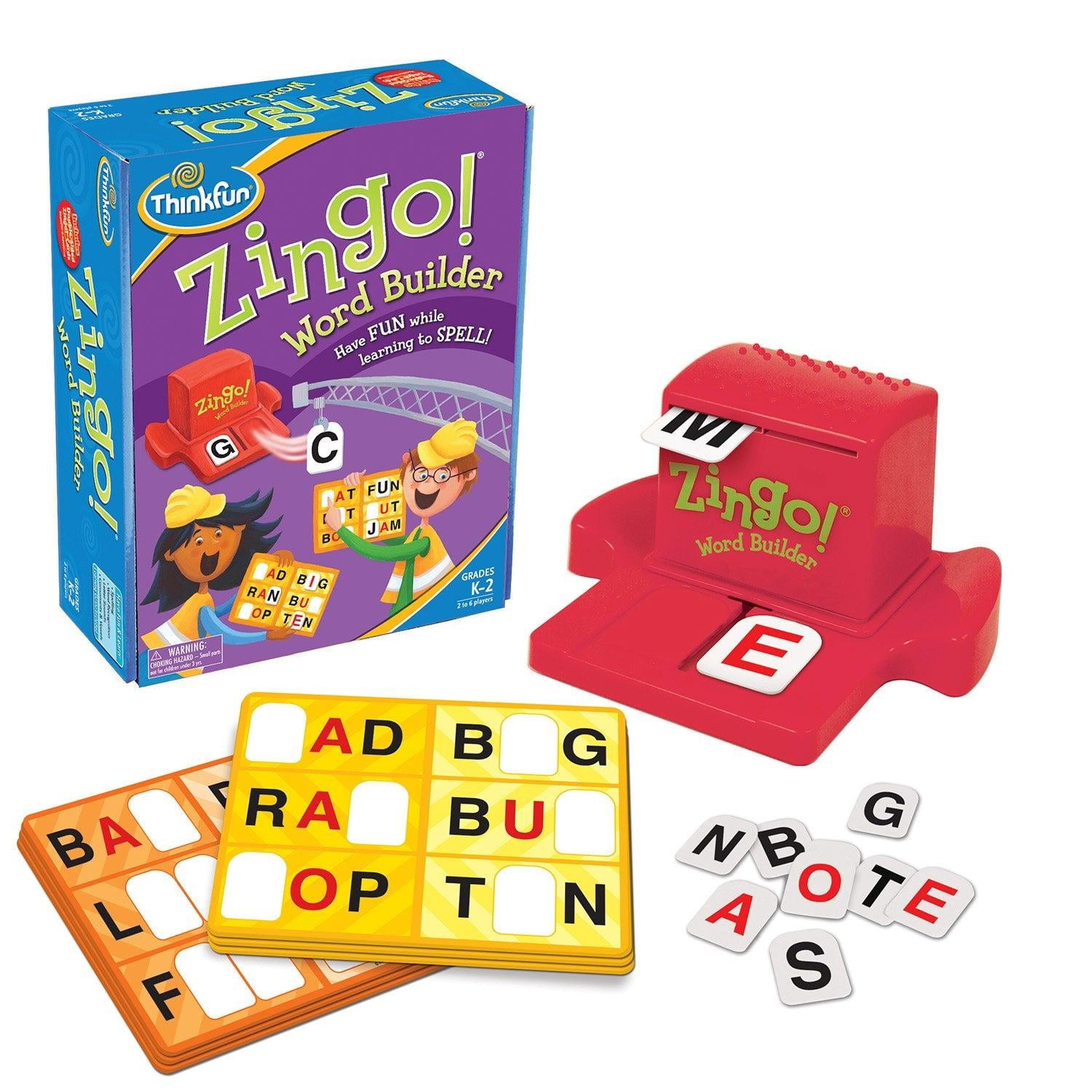 ThinkFun Zingo Word Builder - Juego clásico de Lectura temprana ...