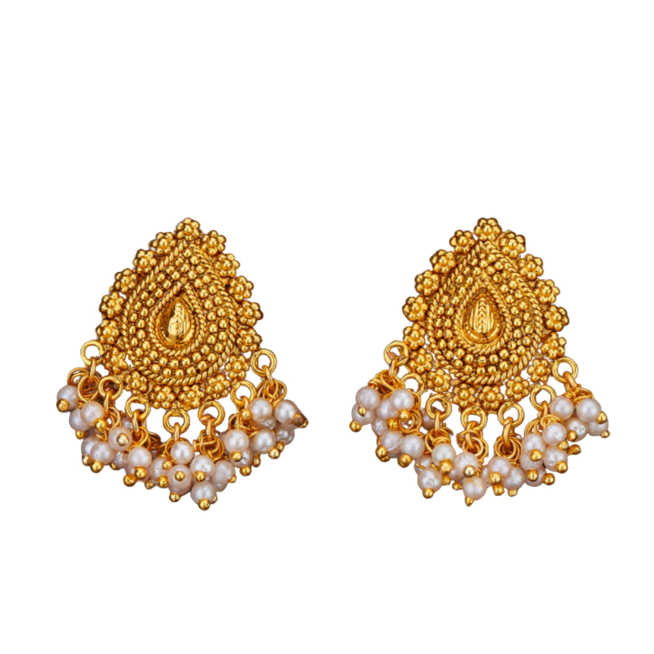 Traditional Gold Earrings Tops