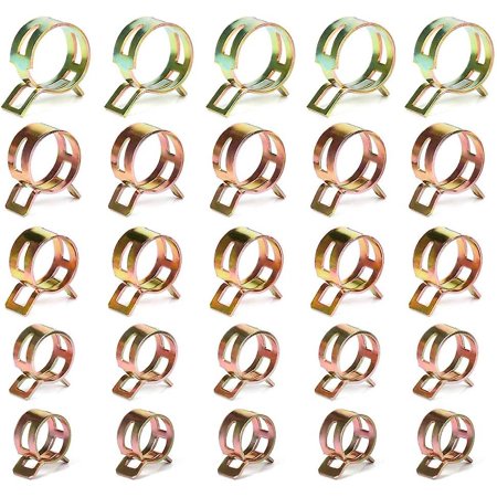 SHTUUYINGG Spring Hose Clamps 5-9mm, 5 Sizes 50 Pieces Spring Hose ...