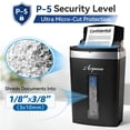 Acpouw 60-Sheet Auto Feed Micro-Cut Paper Shredder, P-5 Security Level ...