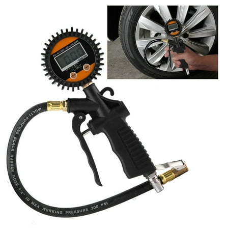 Domqga Pump Gun,Universal Car Motorcycle Digital Tire Inflator Pump Gun ...