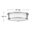 Hinkley Lighting - Three Light Flush Mount - Foyer - Lowell - 21W 3 LED Large - Walmart.com