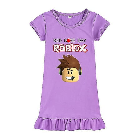 3-10 Years Girls Roblox Dresses Summer Pyjamas Nightdress V_y | Walmart ...