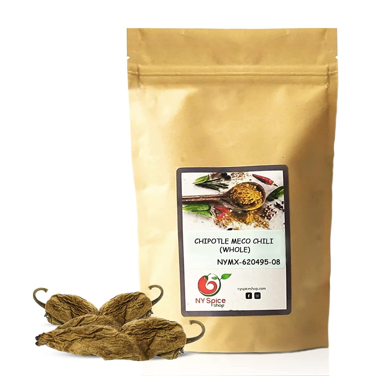 NY SPICE SHOP Chipotle Meco Chili – Dried Whole Meco Chipotle Peppers ...