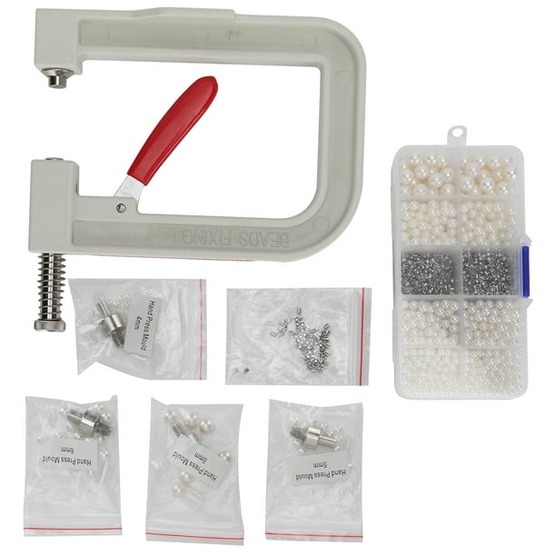Gupbes Pearl Setting Hand Press Machine Kit DIY Clothe Hat Shoes ...