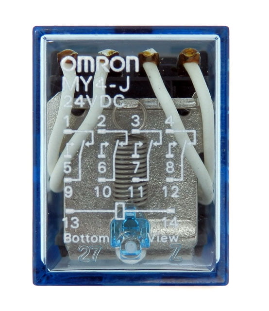 Buy Omron 24V DC 4PDT 5A 14 Pin Power Relay MY4-J Online at Lowest ...