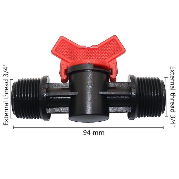 Garden Irrigation System 1/2" 3/4" Male Thread Valve Water Pipe ...