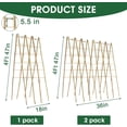 2 Pack 47''x18'' Bamboo Trellis for Climbing Plants Outdoor, A-Frame ...