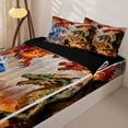 Metsweet Magic Dragon Zipper Twin Comforter Sets with Fitted Sheet and ...