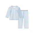 Ruyang 2 Piece Boys Girls Summer Cotton Outfit Thin Stripe Long Sleeve ...