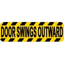 10in x 3in Stand Clear Automatic Sliding Door Sticker - Walmart.com