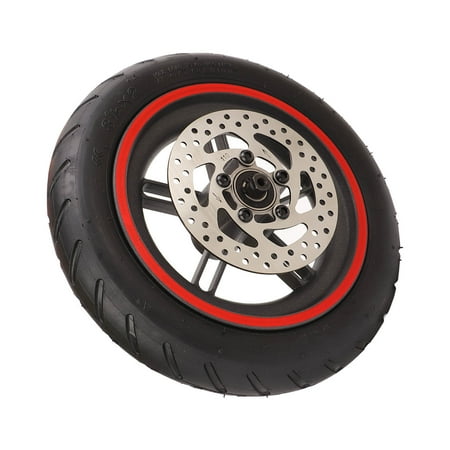 Scooter Replacement Wheel, Red Electric Scooter Rear Wheel Assembly ...