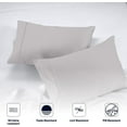 Dee's Collection Set of 2 Pillowcase Set 100% Egyptian Cotton 600 TC ...