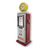 Wood Gas Pump Clock Red And White - Walmart.com