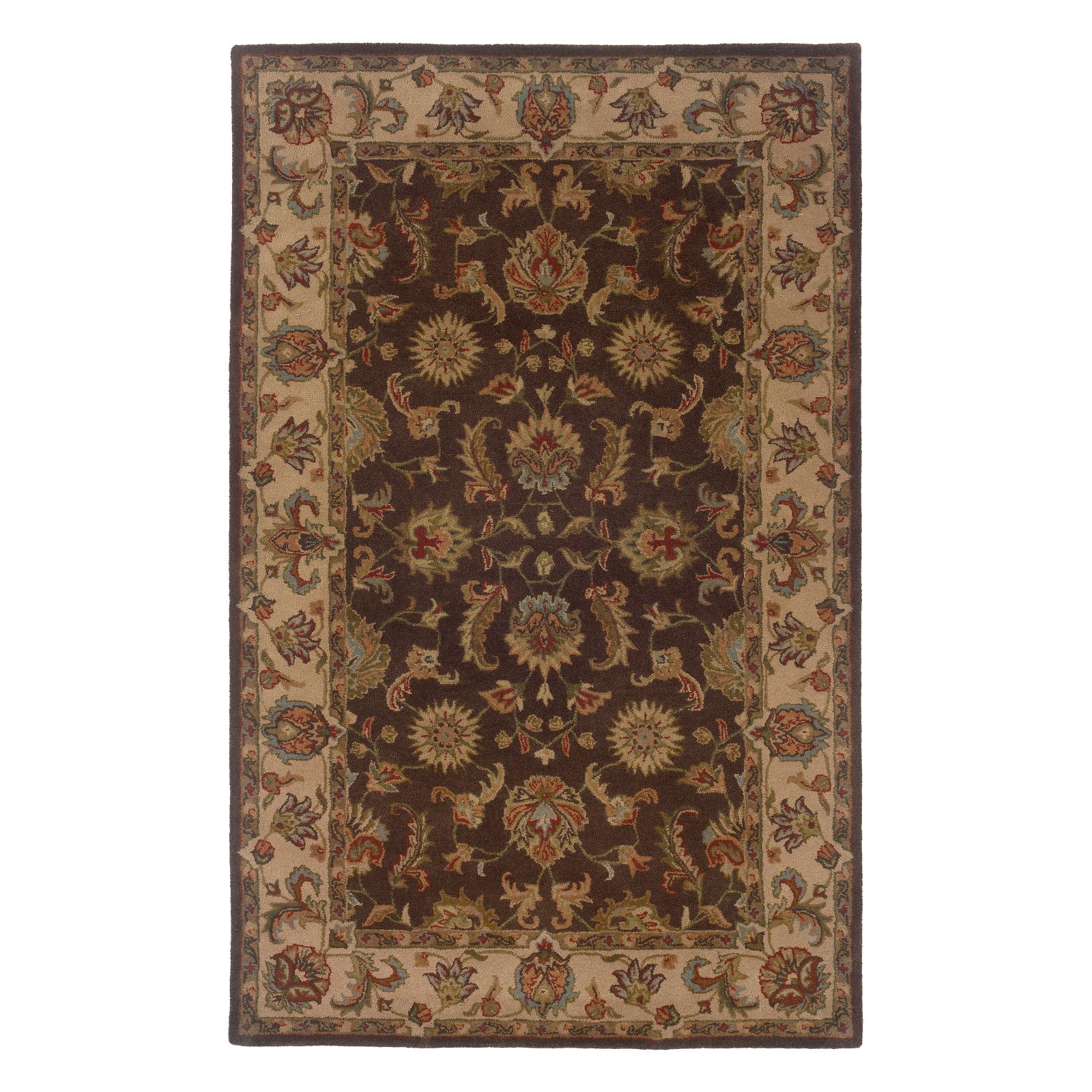 Addison Heights Wakeland Traditional Brown/Beige Rug - Walmart.com