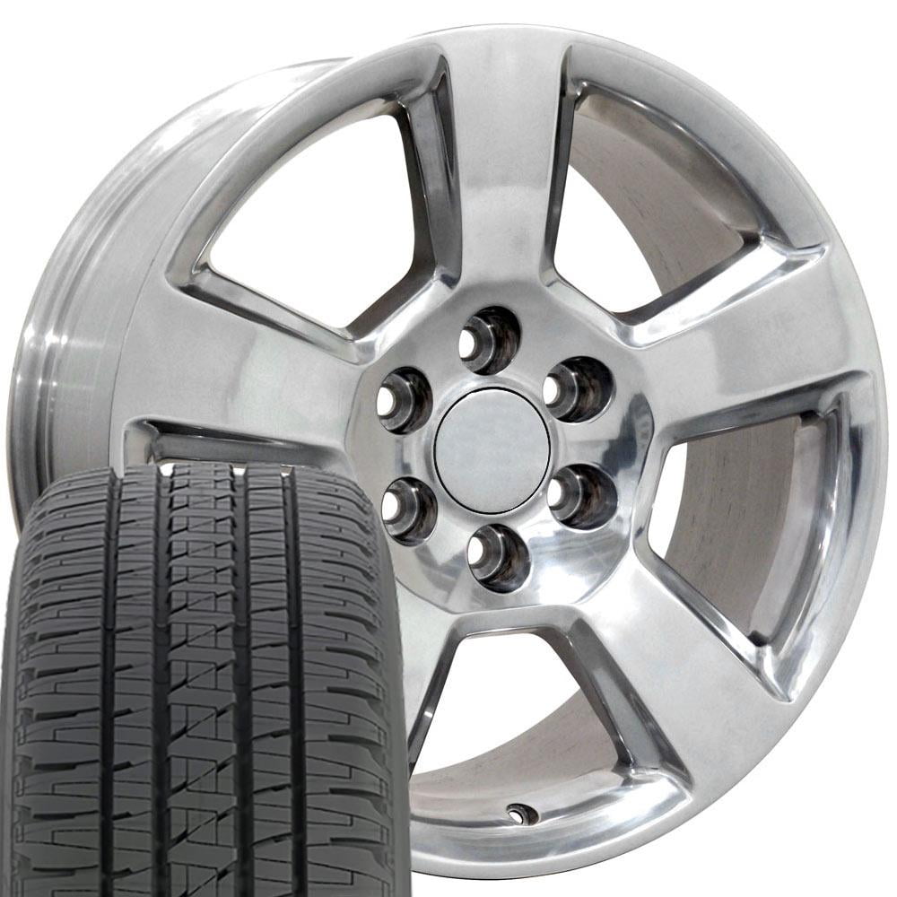 OE Wheels 20 inch Polished 5652 Rims & Bridgestone Tires Fit Specific ...