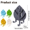 Damage-Free Wall Clothes Hanger - 5.3 Inch, Secure Adhesive Backing ...