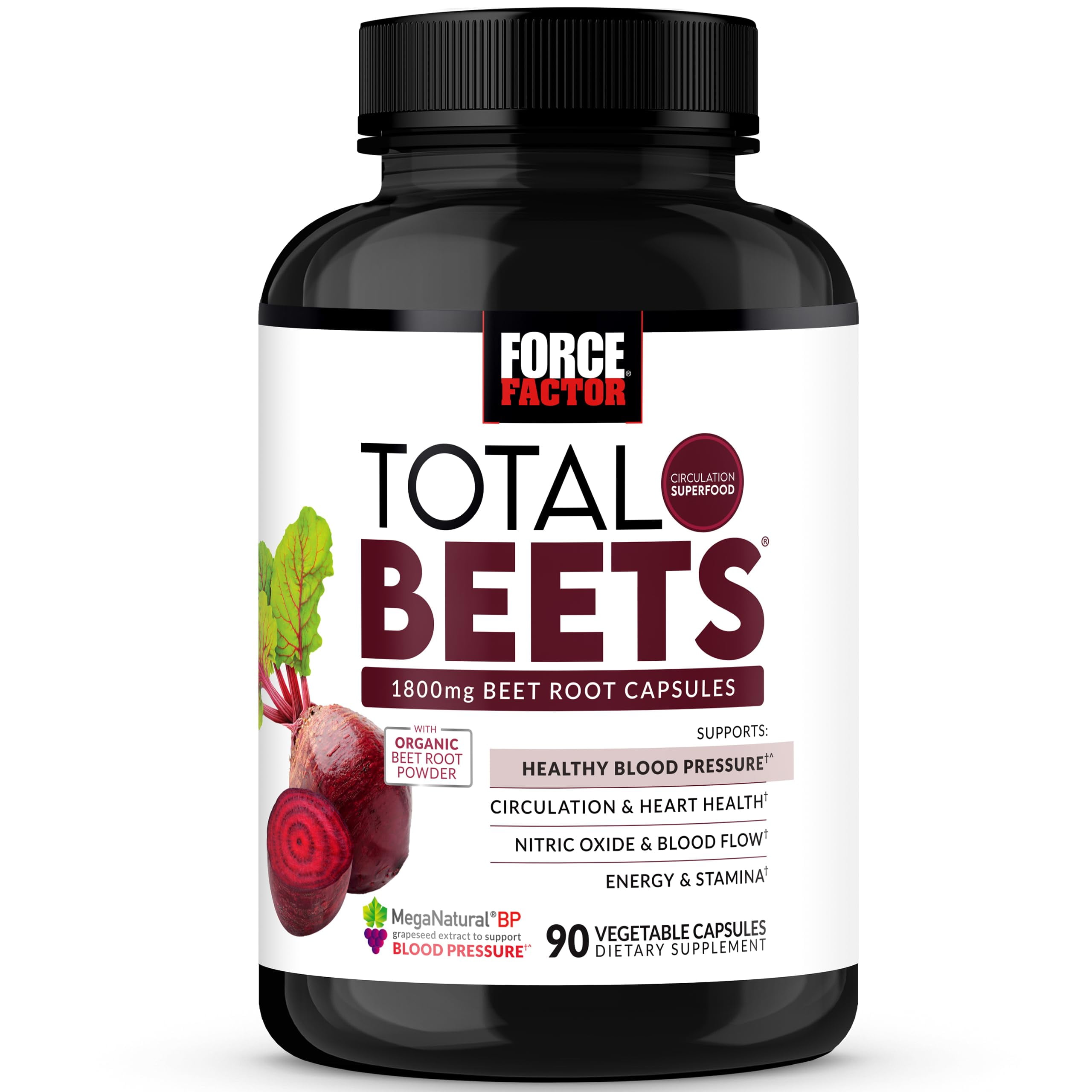 Suplemento Force Factor Total Beets Blood Pressure 90 cápsulas | Bodega ...