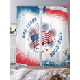 USA 250th Anniversary Sheer Curtains 84 inches Long, Independence Day ...