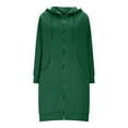 Maplenight Hooded Jackets for Women Full Zip Long Streetwear Casual ...