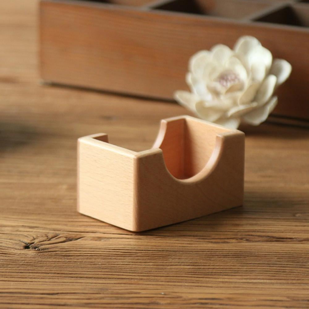 Natural Wooden coasters holder, Minimalist Holder-for Square or Round ...
