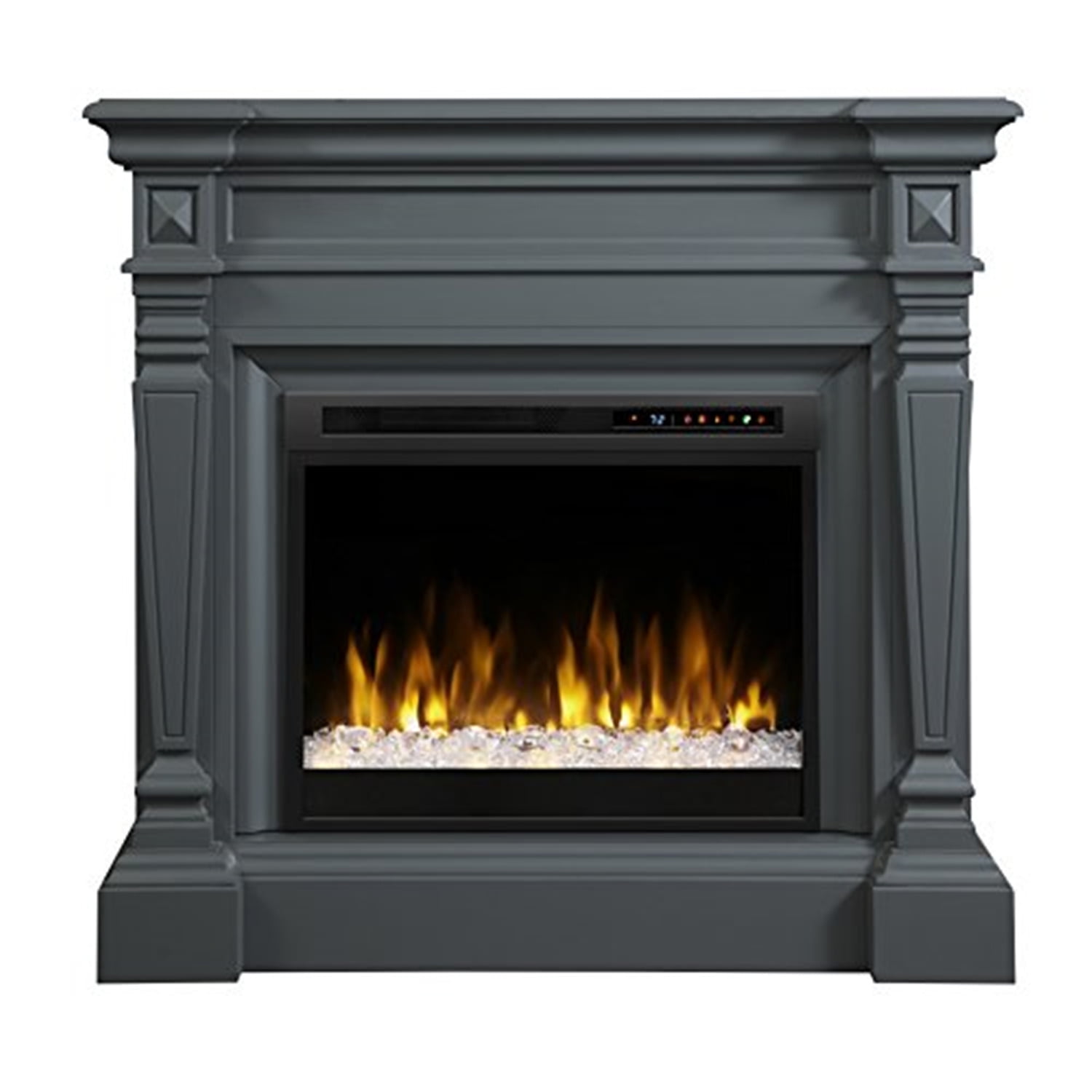 Dimplex Heather Electric Fireplace Mantel With Glass Ember Bed ...