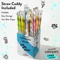 Sorbos Edible Straws, Flavor Mix Variety, Chocolate, Lemon, Lime ...