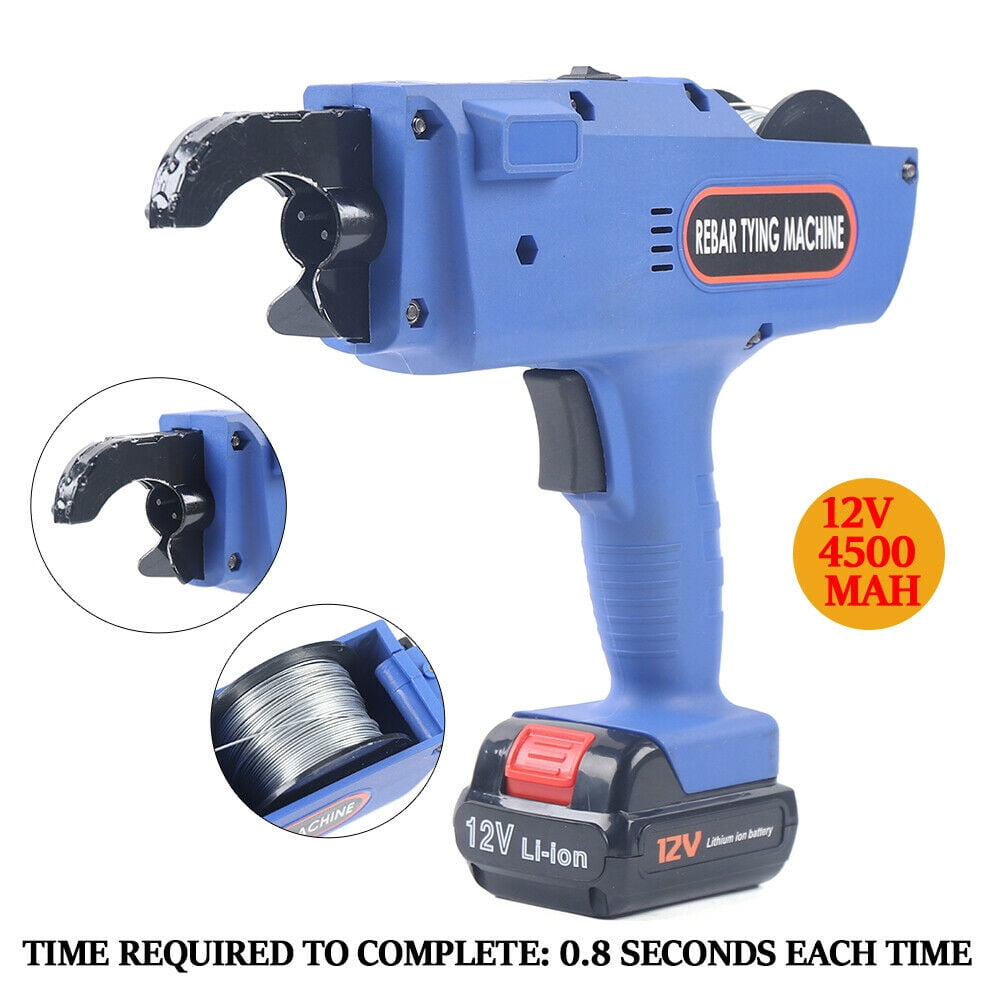 Fichiouy Handheld Automatic Wire Rebar Tying Machine 8-34mm Steel ...